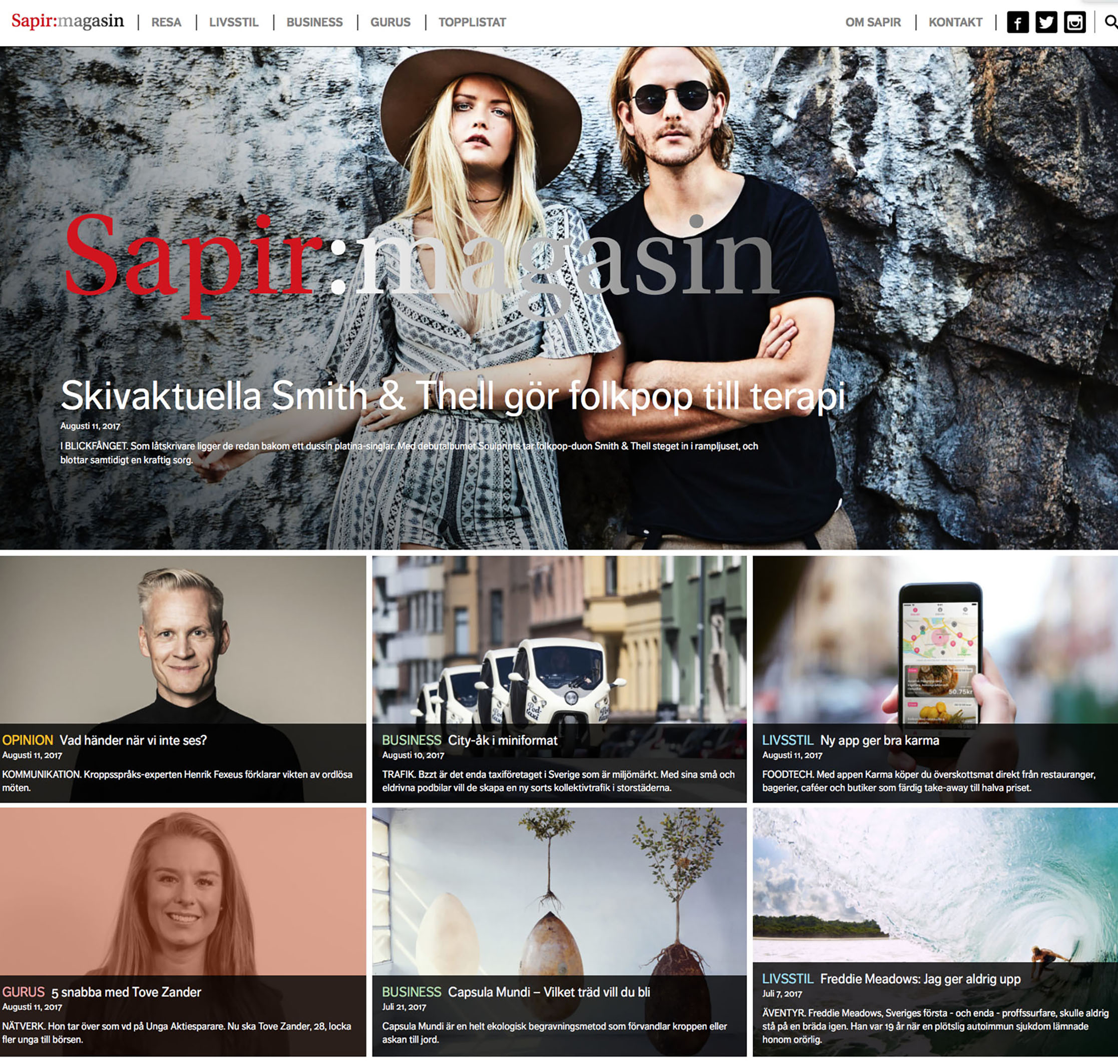 Sapir magasin - Manyminds Agency